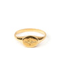 Sirius | Gold Vermeil Signet Star Ring | wellDunn jewelry